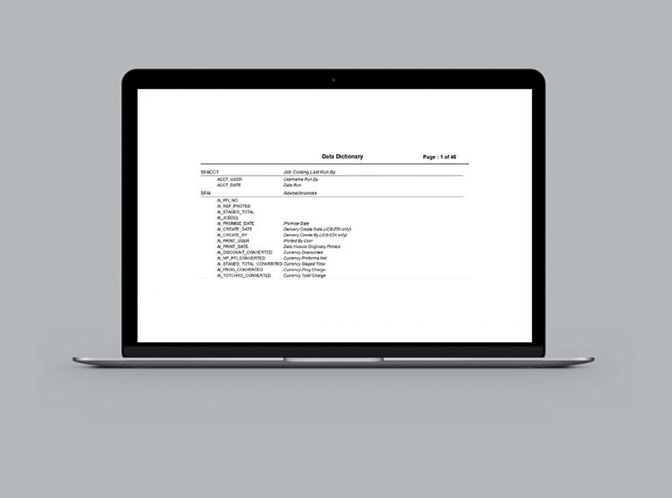 Crystal Reports | MRP Customised Documentation | Redthorn